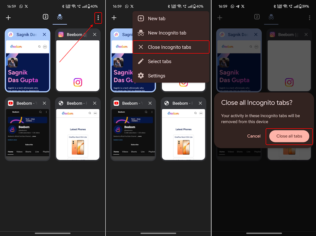 How to Turn Off Incognito Mode on Android | Beebom