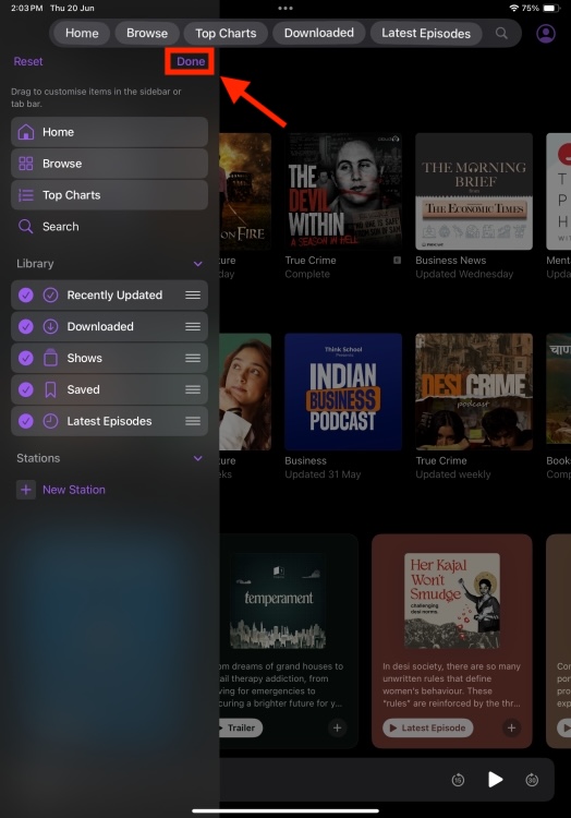 How to Use Floating Tab Bar on iPad in iPadOS 18 | Beebom