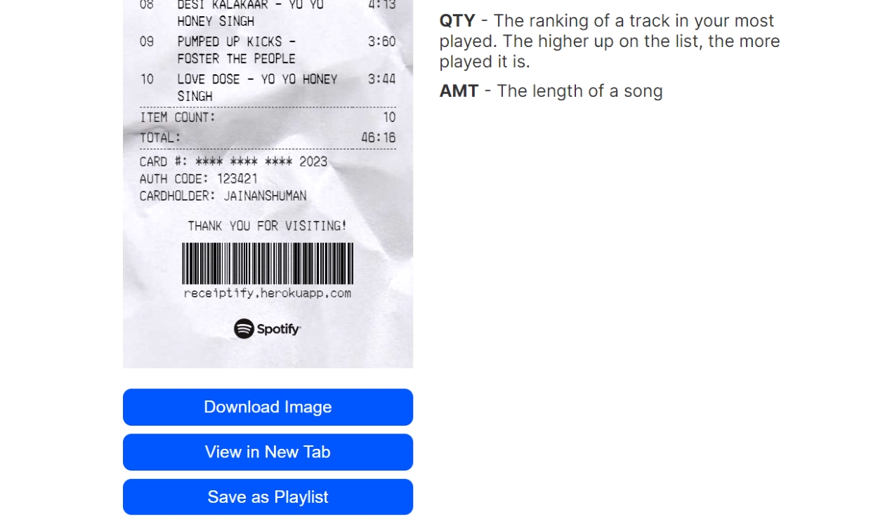 Receiptify: Make a Cool "Receipt" for Your Top Spotify Tracks | Beebom