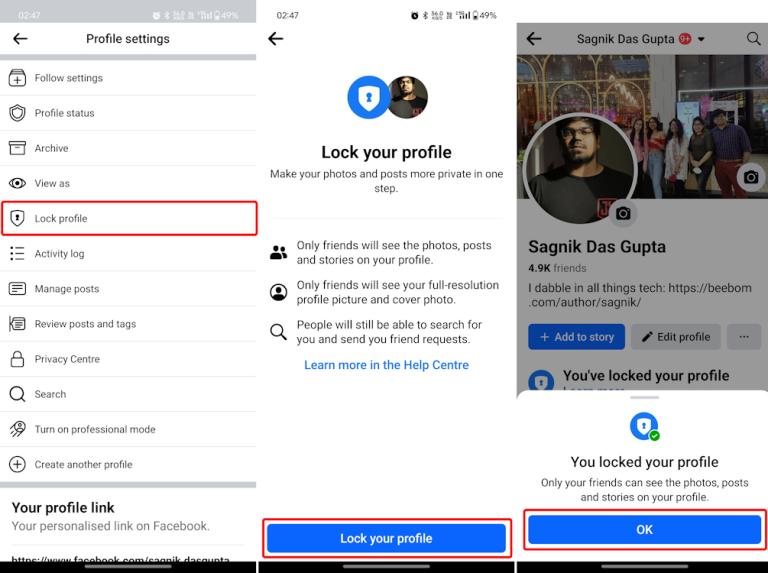 How to Lock Your Facebook Profile on iPhone, Android & Desktop (2024 ...