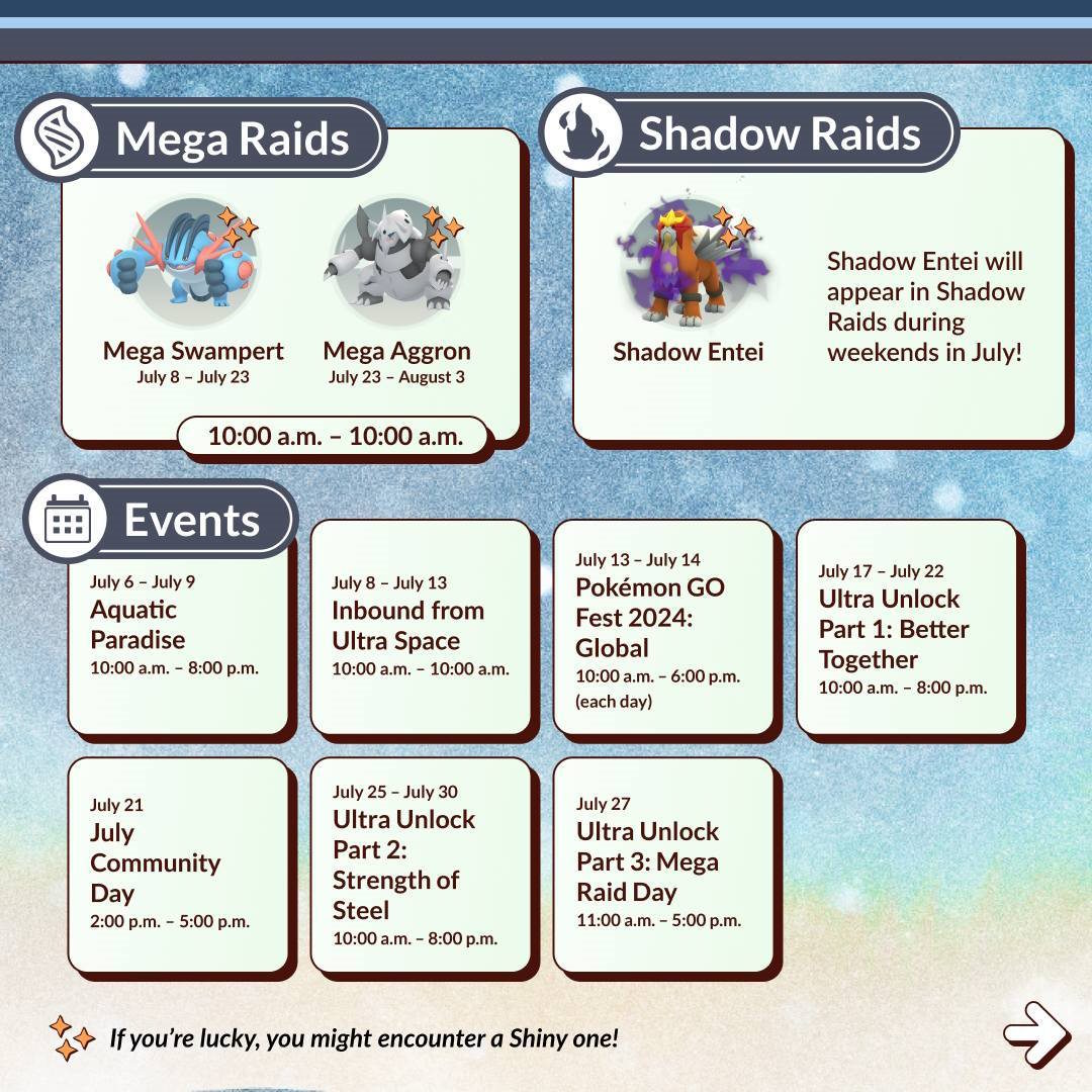 Pokemon GO July 2024 Events: Complete Guide | Beebom