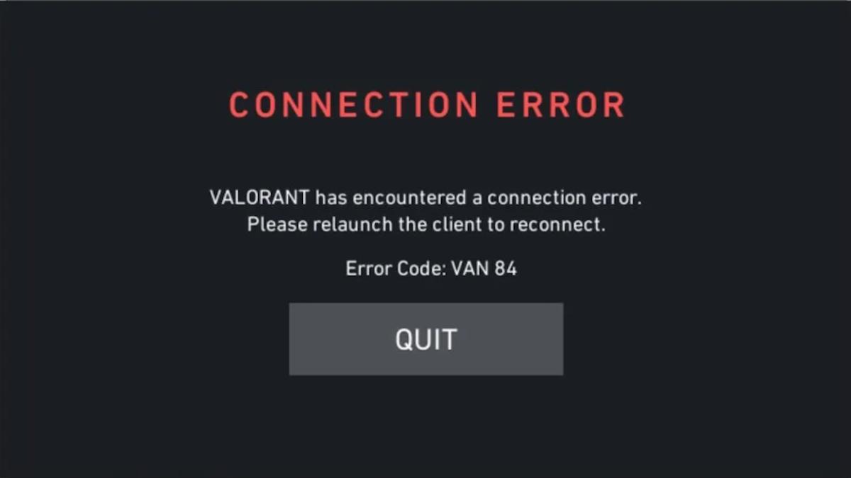 How to Fix the VAN 84 Error in Valorant | Beebom