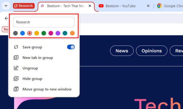 How to Create and Save Tab Groups in Chrome | Beebom