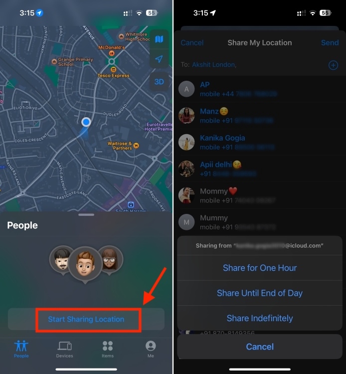 How to Share Location on iPhone (2024) (2024) | Beebom