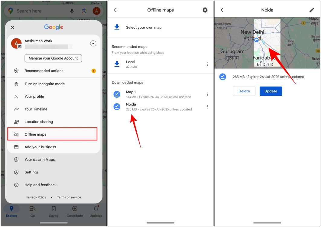 How to Use Offline Maps in Google Maps | Beebom