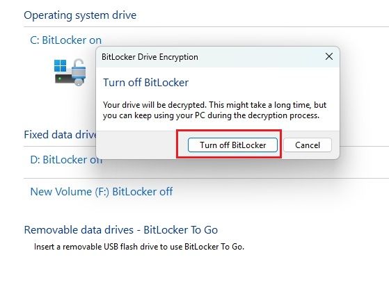 How to Disable BitLocker in Windows 11 and 10 | Beebom