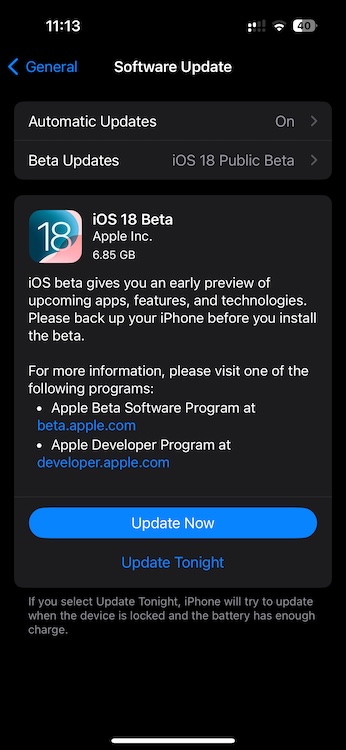 Apple Rolls Out First iOS 18 and iPadOS 18 Public Beta; Here's How to ...