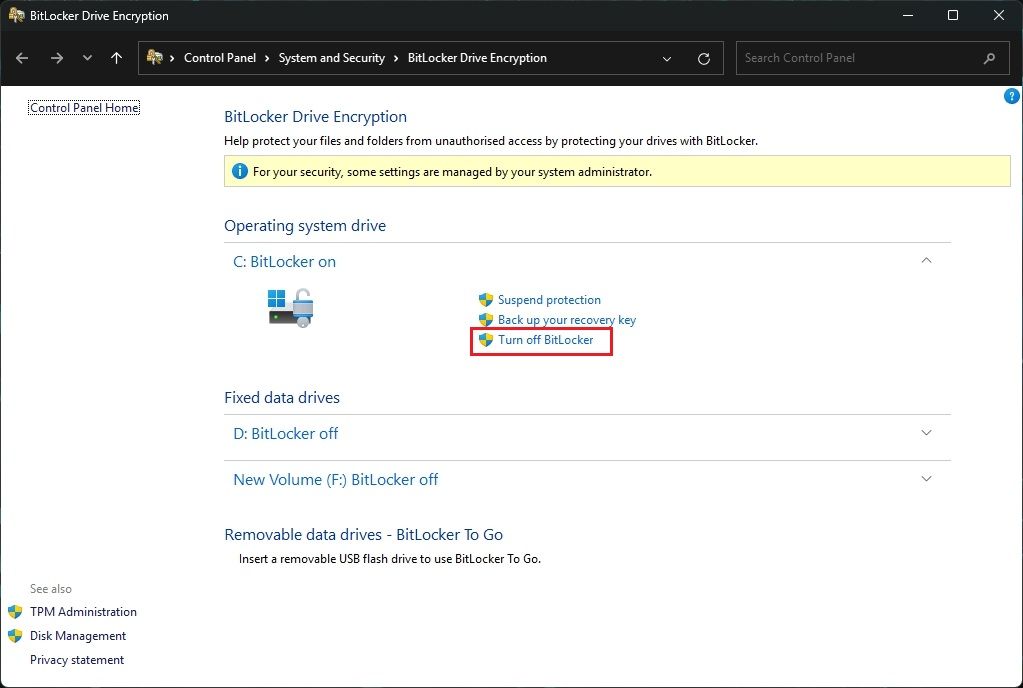 How To Disable Bitlocker In Windows 11 And 10 Beebom