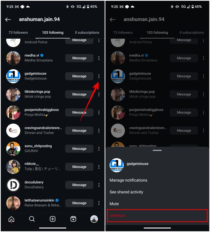 How to Mass Unfollow Users on Instagram | Beebom