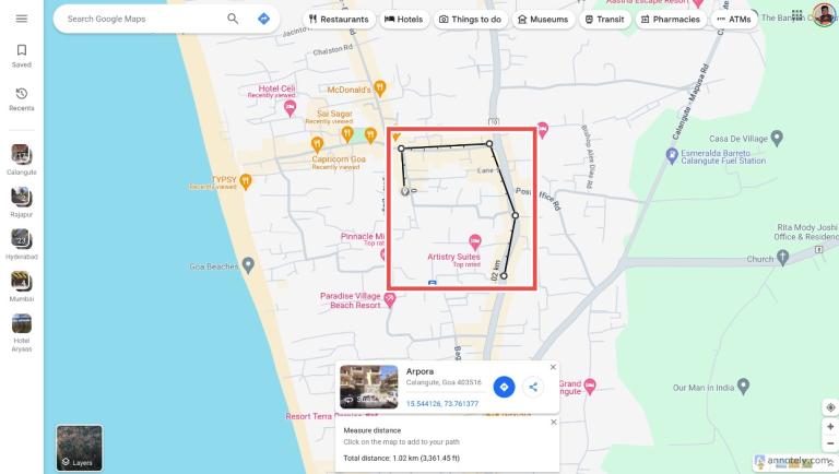 How to Measure Distance and Area in Google Maps [GUIDE] | Beebom