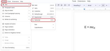 How to Subscript and Superscript in Google Docs | Beebom