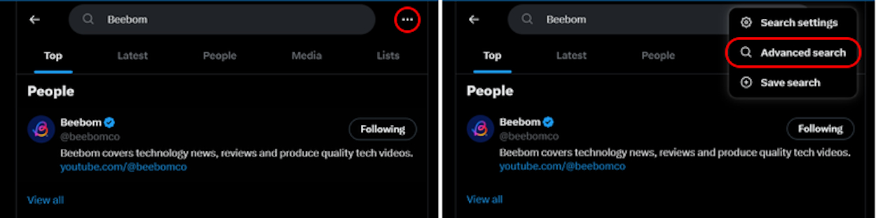 How to Use Advanced Search on X (Twitter) | Beebom