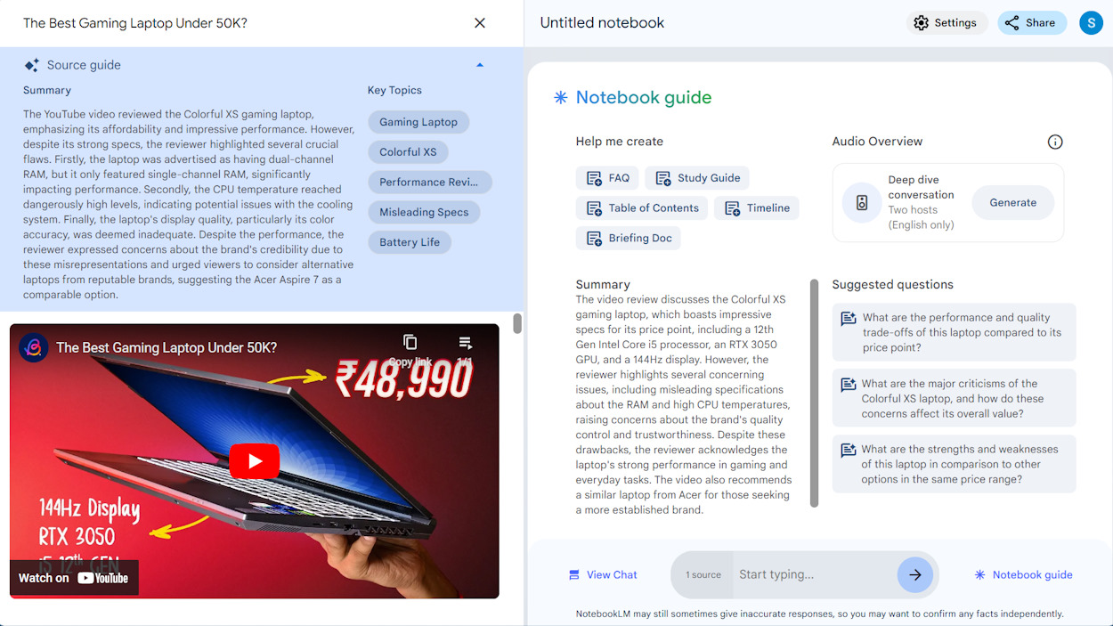 NotebookLM Now Lets You Transform YouTube Videos Into Quick Notes; Here ...
