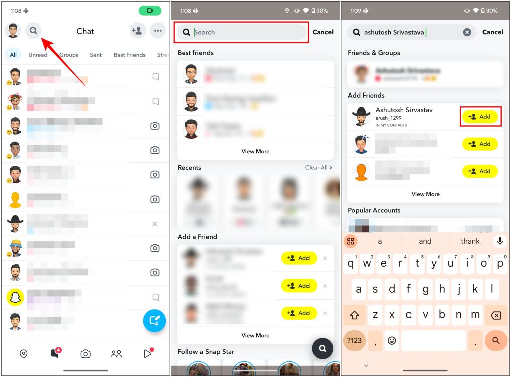 How to Find People on Snapchat | Beebom