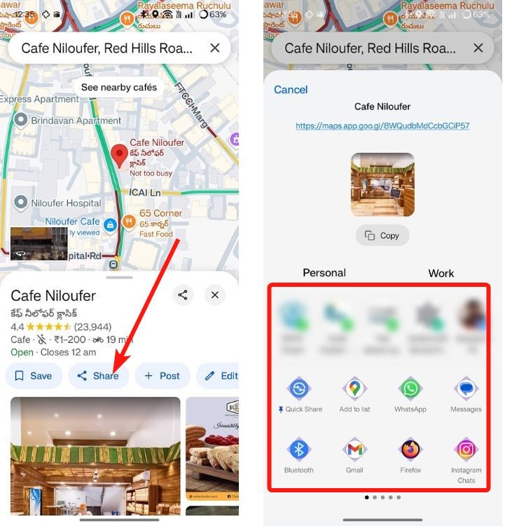 How to Share Location on Google Maps | Beebom
