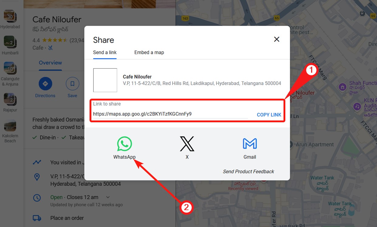 How to Share Location on Google Maps | Beebom