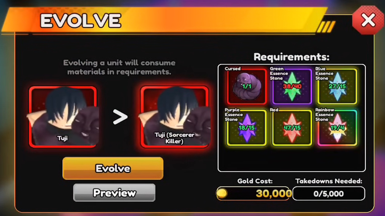 How to Get and Evolve Toji in Anime Vanguards | Beebom