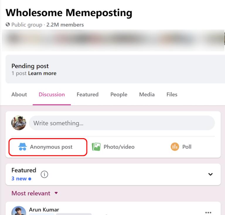 How to Post Anonymously on Facebook | Beebom