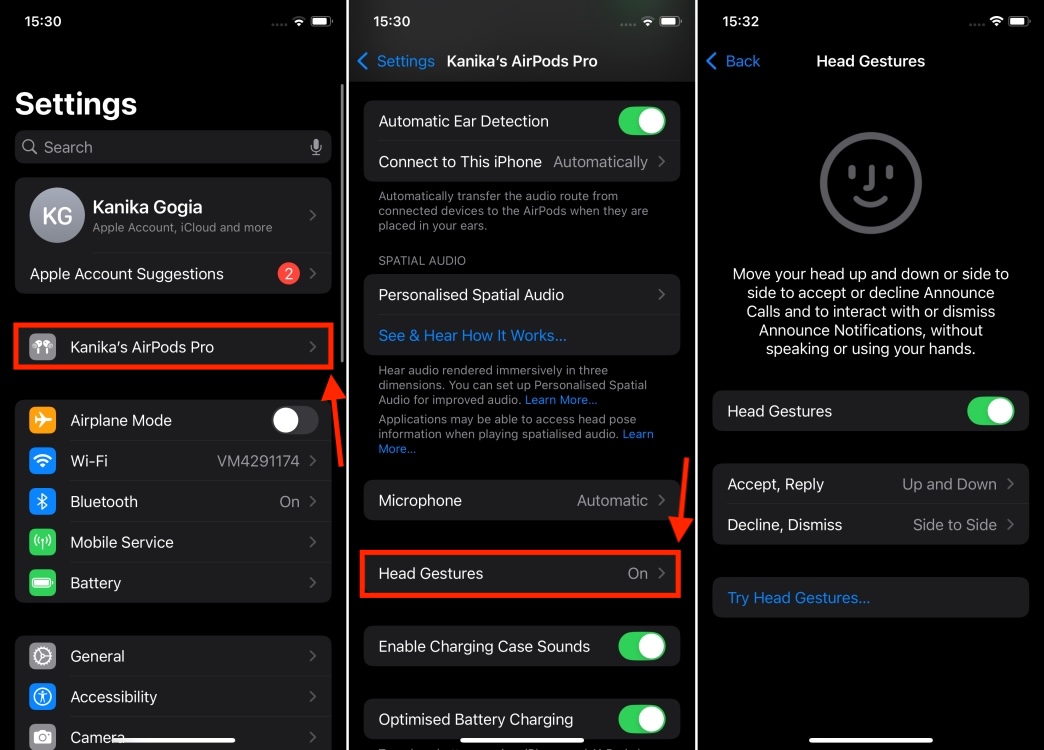 How to Use Head Gestures on AirPods | Beebom