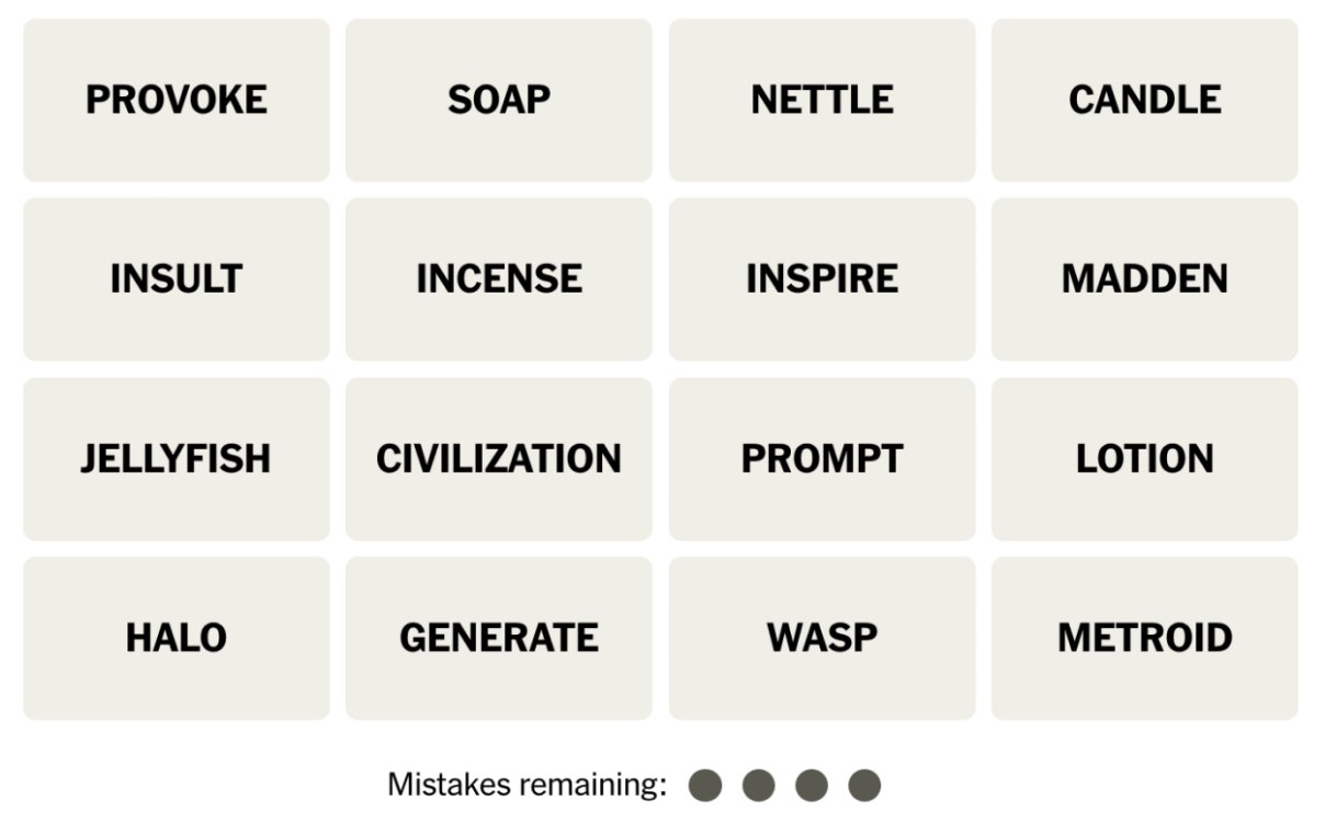 NYT Connections Today: Hints and Answers for October 19, 2024 | Beebom