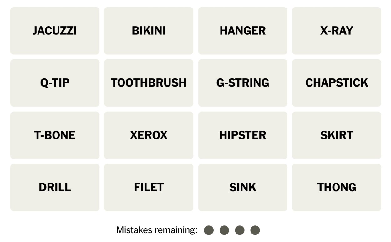 NYT Connections Today: Hints and Answers for October 5, 2024 | Beebom