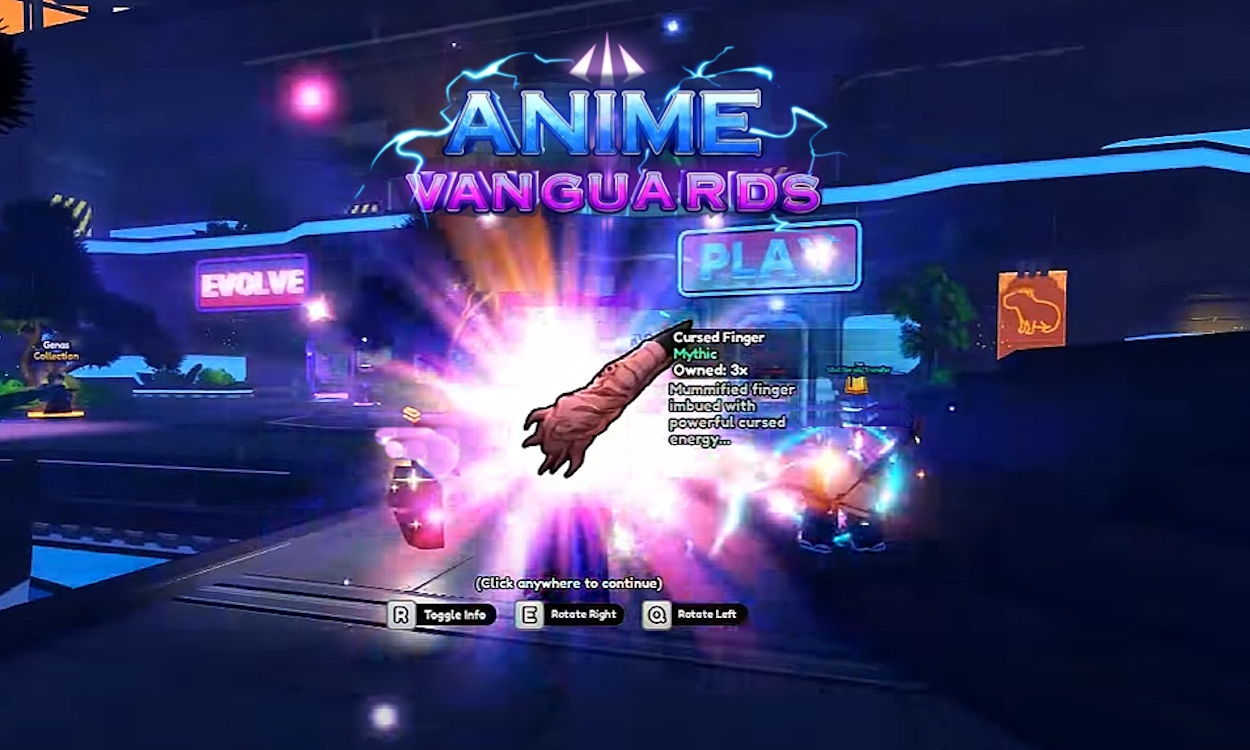 How to Get Cursed Fingers in Anime Vanguards | Beebom