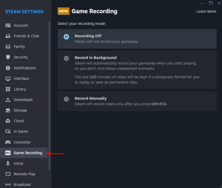 How to Use Steam Game Recording | Beebom