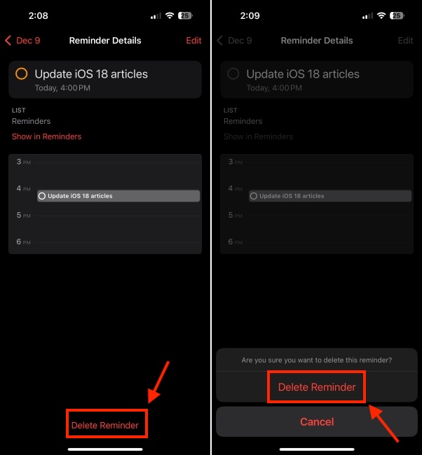 How to Remove Reminders from Calendar in iOS 18 | Beebom