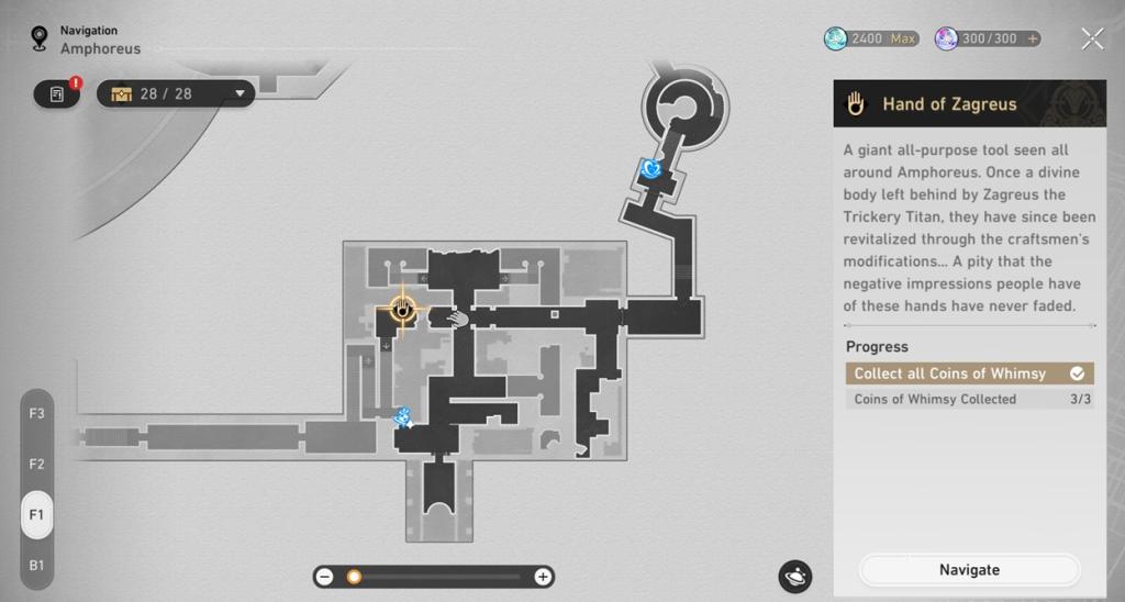 HSR 3.0 Hand of Zagreus: All Coins of Whimsy Location | Beebom